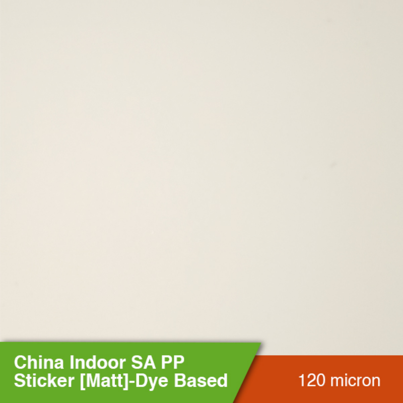 China Indoor SA PP Sticker [Matt] - Non Waterproof [Dye Based ...